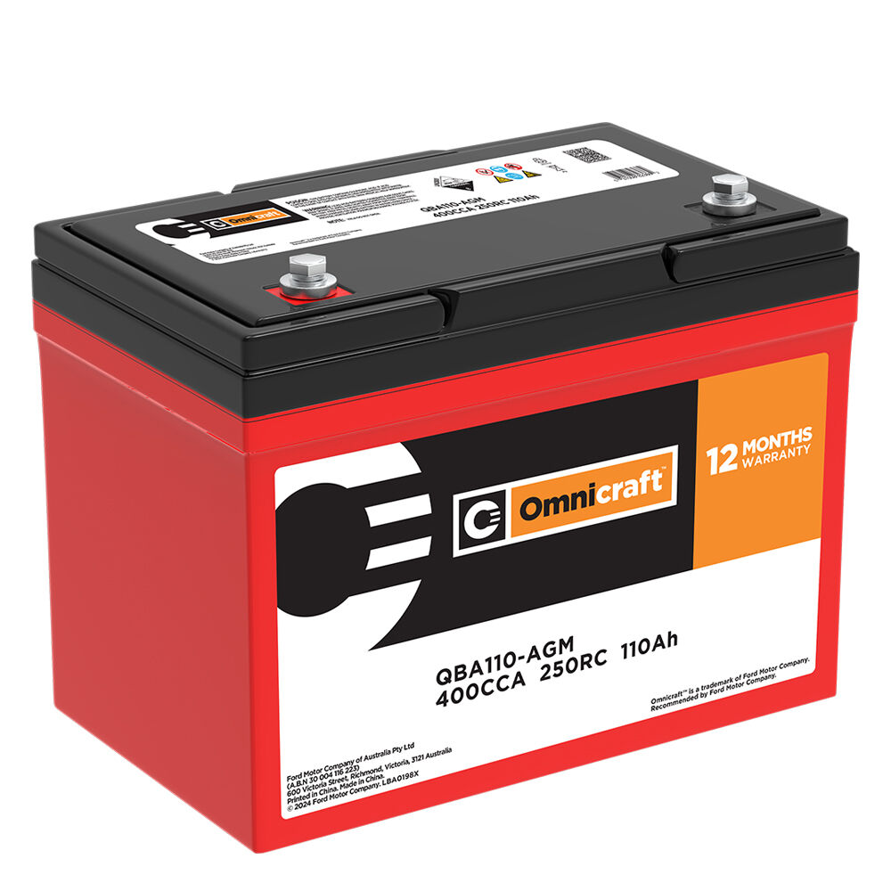 Omnicraft Premium C12-105XDA AGM Battery 400CCA 250RC 110AH 12V