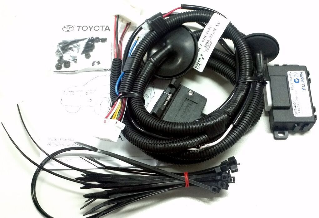 GENUINE TOYOTA PRADO WIRING HARNESS 150 SERIES 7 PIN FLAT GX GXL VX SX ...